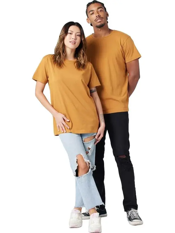 KNOWN SUPPLY Organic Cotton Crewneck T-shirt - Turmeric