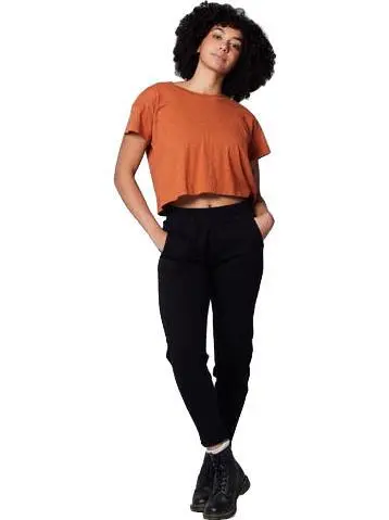 KNOWN SUPPLY Organic Cotton Easy Crop Tee - Rust