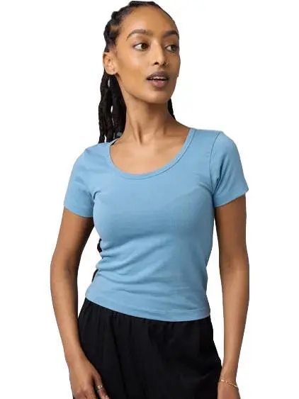 KNOWN SUPPLY Regen Baby Tee - Slate