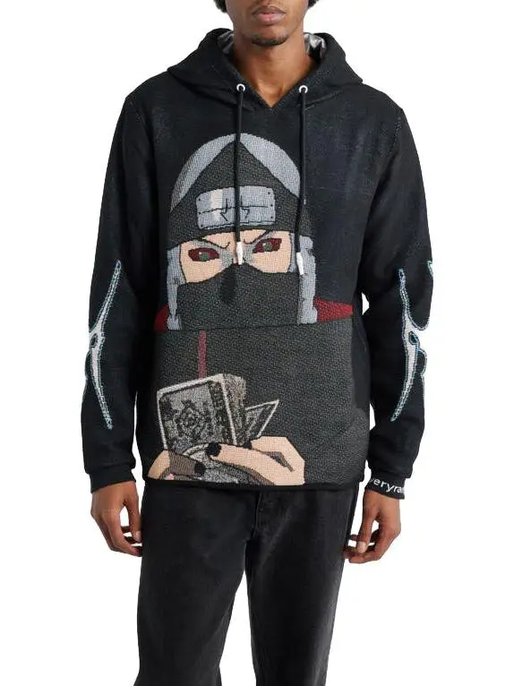 VERYRARE Kakuzu/money Jacquard Hoodie - Black