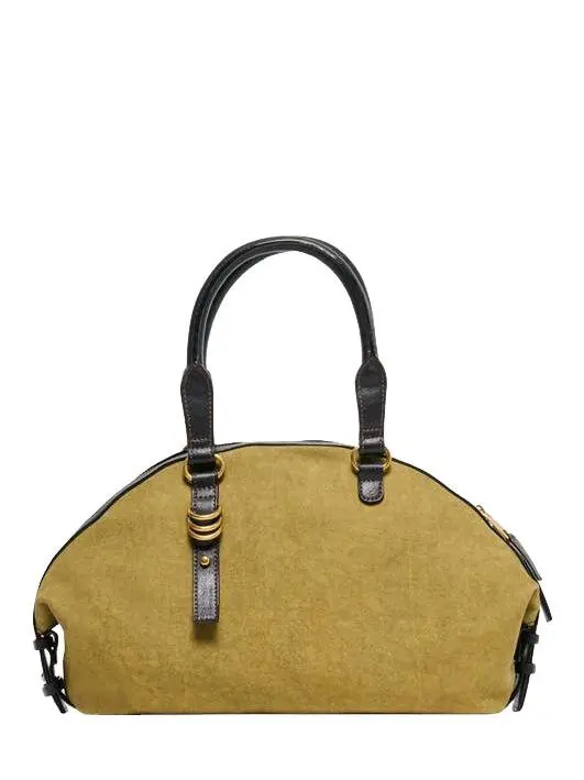 Dolce Vita Cotton Canvas Satchel - Olive