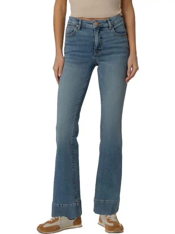 Kut From The Kloth Stella High Waist Fab Ab Flare Jeans - Smoothness