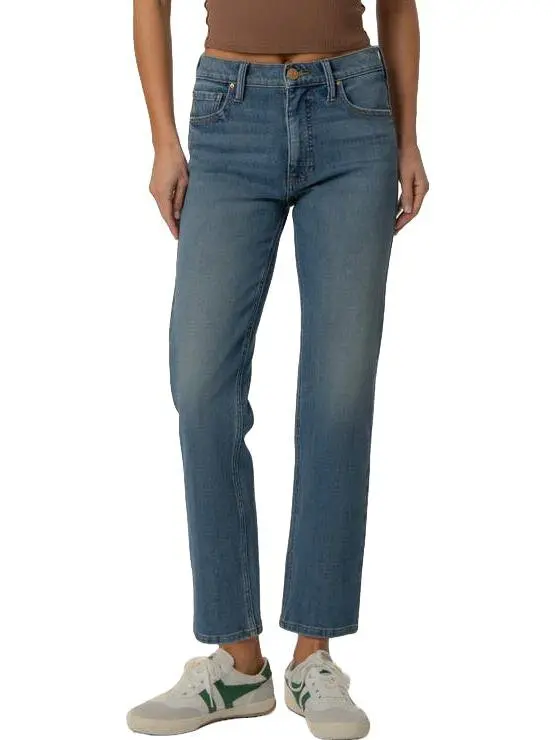 Kut From The Kloth High Waist Ankle Straight Leg Jeans - Thrive