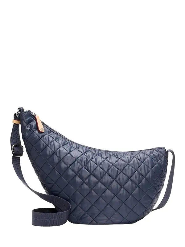 Mz Wallace Metro Smile Shoulder Bag - Navy