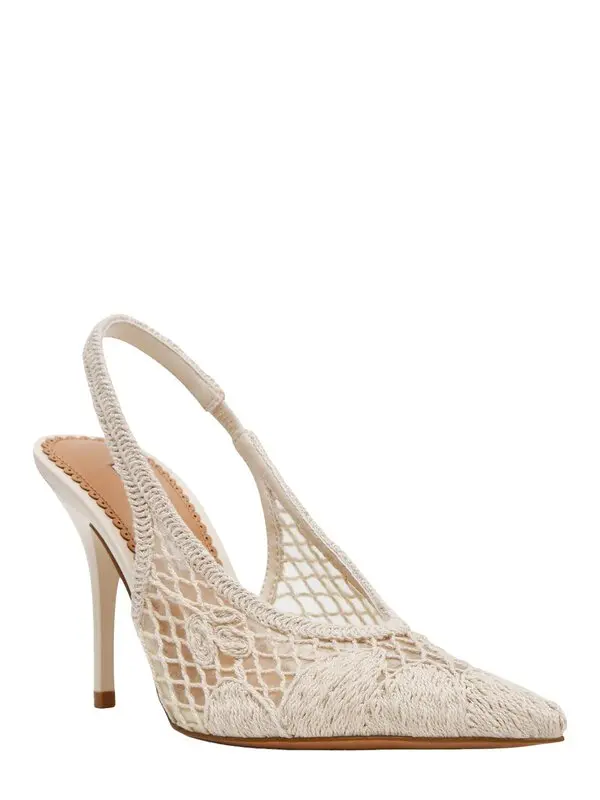 Steve Madden Andromeda Slingback Stiletto Sandal - Bone