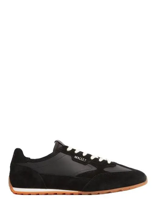 MALLET Penn Leather And Suede Sneakers - Black