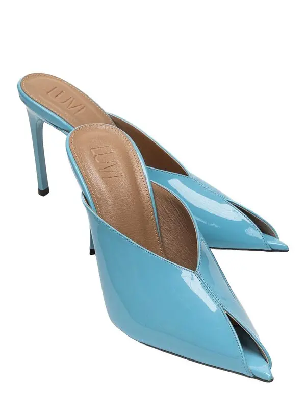 PROLOGUE SHOES Mirena Stiletto Mule - Blue