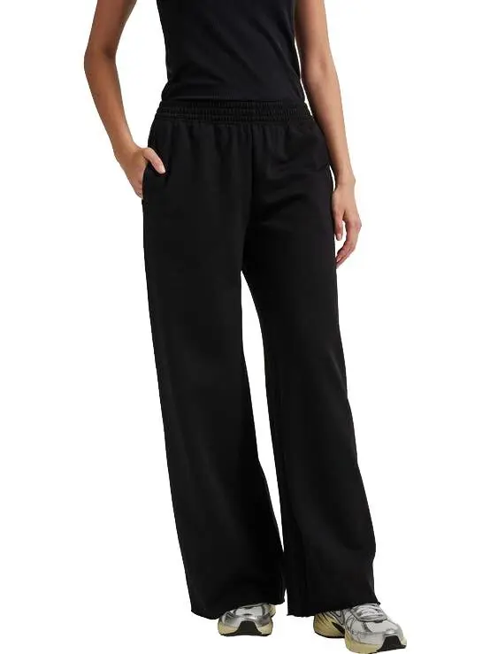 Richer Poorer Recycled Fleece Wide Leg Sweatpant - Black