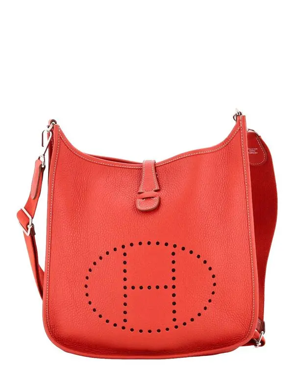 Hermès Evelyne Bag Gen Iii Clemence Pm - Red