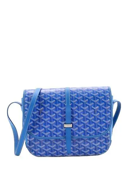 Goyard Belvedere Ii Messenger Bag Coated Canvas Mm - Blue