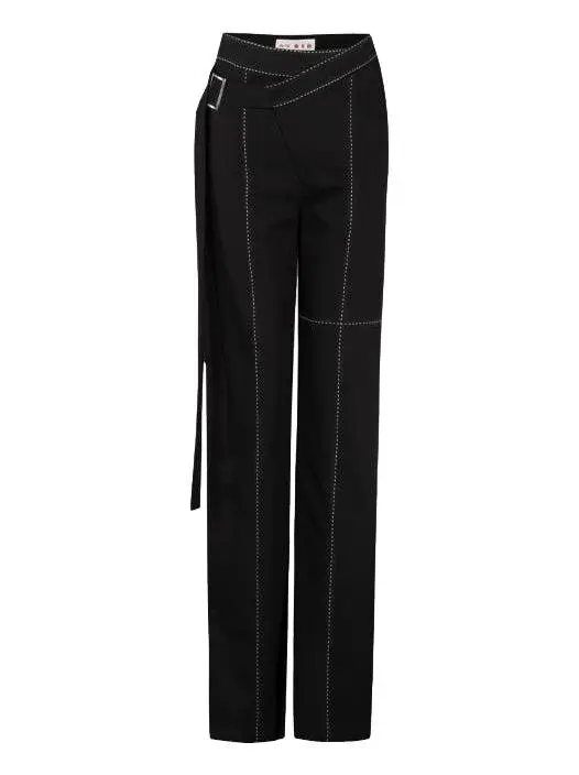 PCFG Free Heaven Stitch Detail Trousers - Black