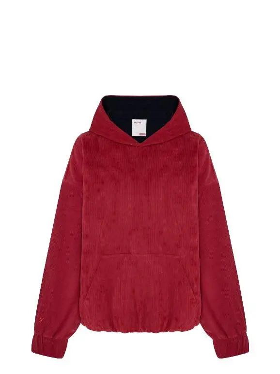 PCFG Pure Cotton Hooded Sweatshirt - Red