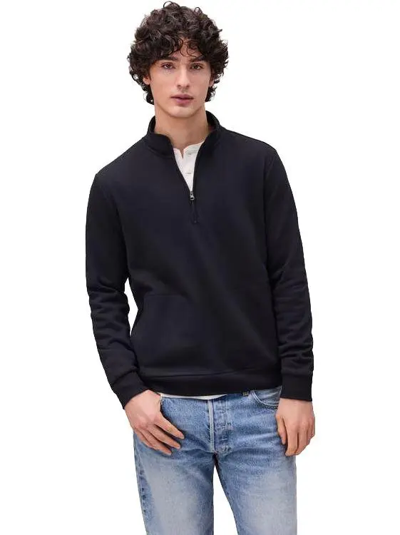 Richer Poorer Recycled Fleece Quarter Zip Pullover - Black