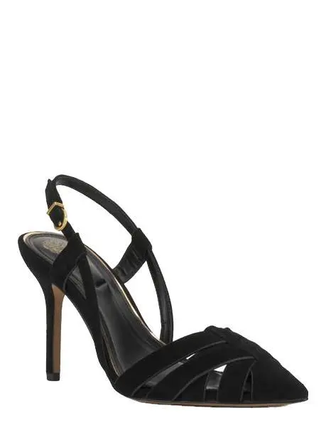 Vince Camuto Marsia Slingback Pointed Toe Pumps - Black