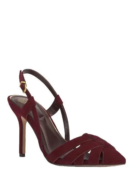 Vince Camuto Marsia Slingback Pointed Toe Pumps - Pomegranate