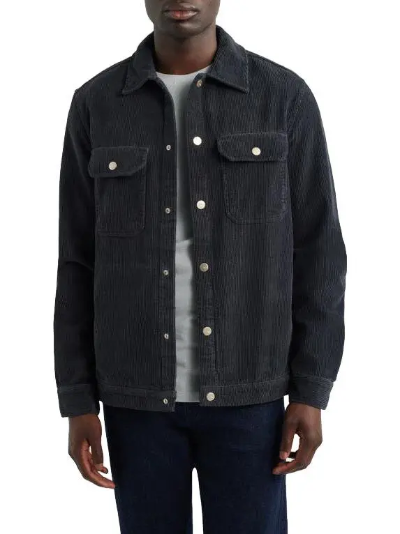 MAVI Corduroy Snap-up Shirt - Phantom