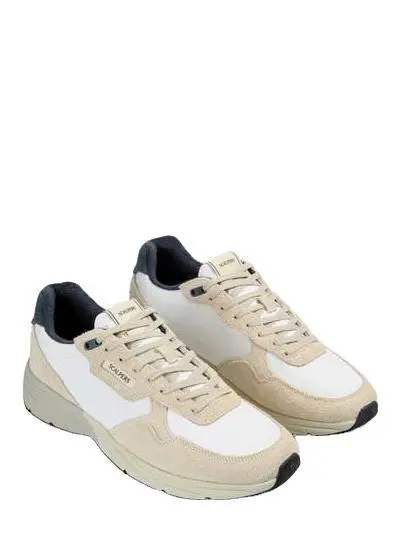 SCALPERS Suede Paneled Sneakers - White