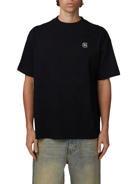 GOOD FOR NOTHING Oversized Halftone T-shirt - Black