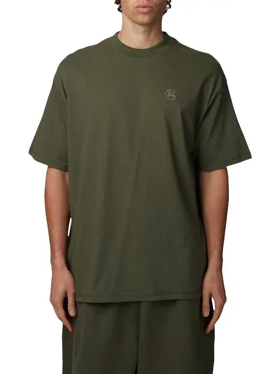 GOOD FOR NOTHING Oversized Halftone T-shirt - Green