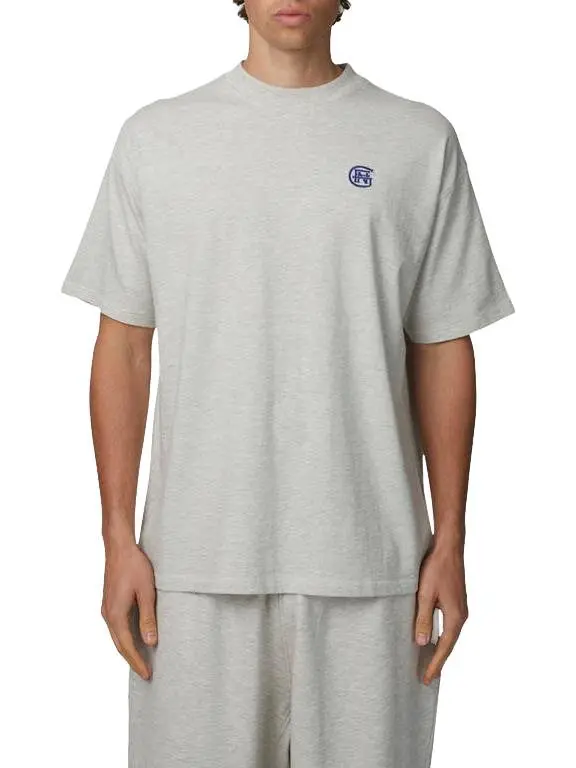 GOOD FOR NOTHING Oversized Halftone T-shirt - Grey
