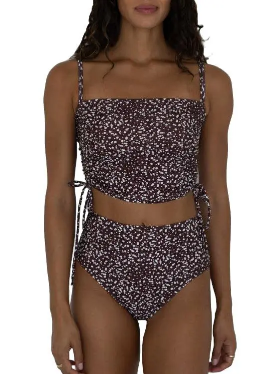 Geode Swimwear Olivia Adjustable Bikini Top - Brown