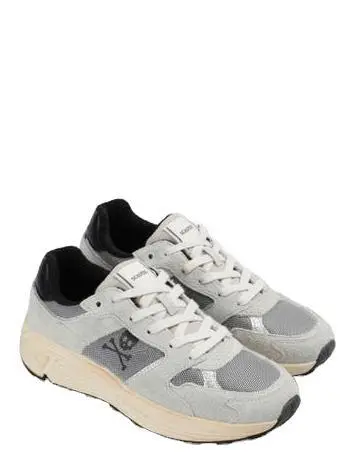 SCALPERS Turin Suede And Technical Fabric Sneakers - Grey