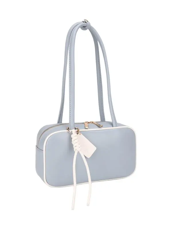MALI + LILI Eko Vegan Leather Shoulder Bag - Blue Bone