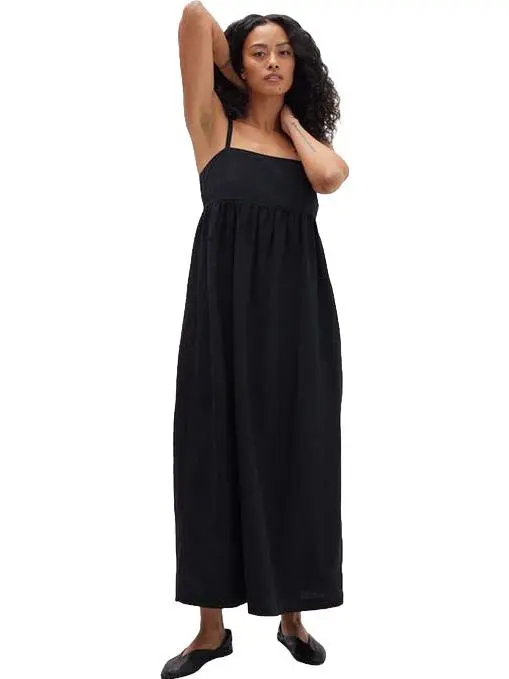 Richer Poorer Linen Blend Maxi Dress - Black
