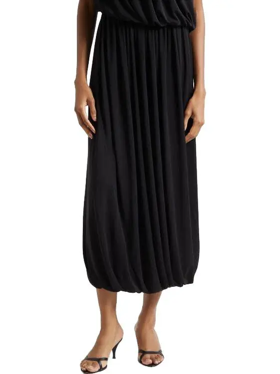 Cinq À Sept Calden Bubble Hem Midi Skirt - Black