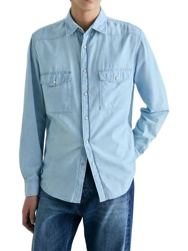SCALPERS Bodo Denim Shirt - Lightblue