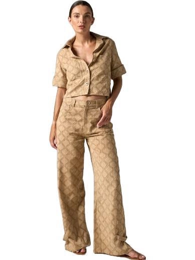JBQ Preston Wide-leg Pants - Tan