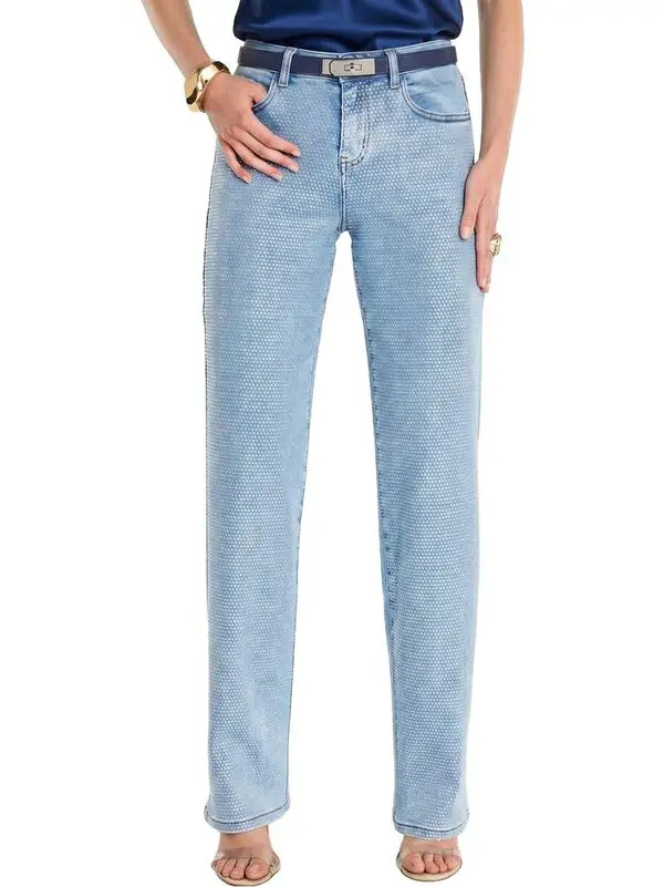 THE NOLI SHOP Ren Cropped Cuff Jeans - Medium Blue
