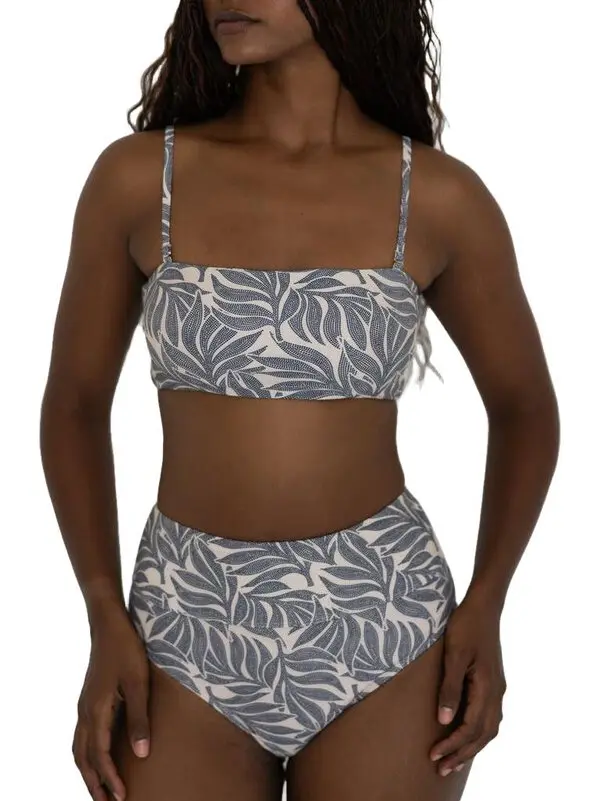 Geode Swimwear Palma Bikini Top - Grey