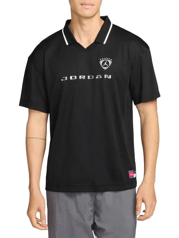 JORDAN Performance Graphic Soccer Top - Black
