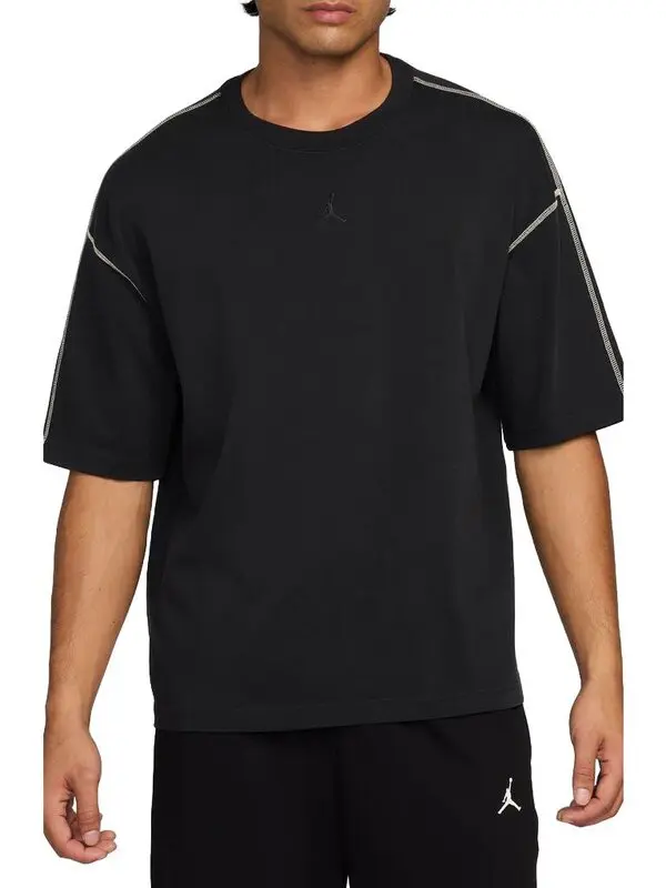 JORDAN Flight Heavyweight T-shirt - Black/sail