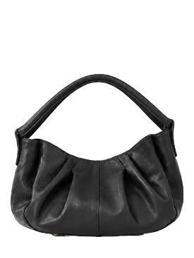 ROSZUAR Liora Sculptural Leather Shoulder Bag - Black