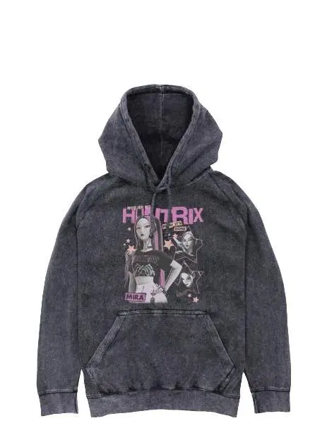 KPOP DEMON HUNTERS Huntrix Mira Graphic Hoodie - Black