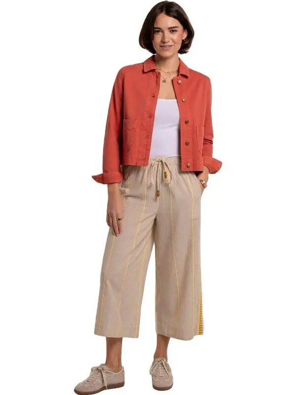BRAKEBURN Fernanda Cropped Beach Pants - Multi