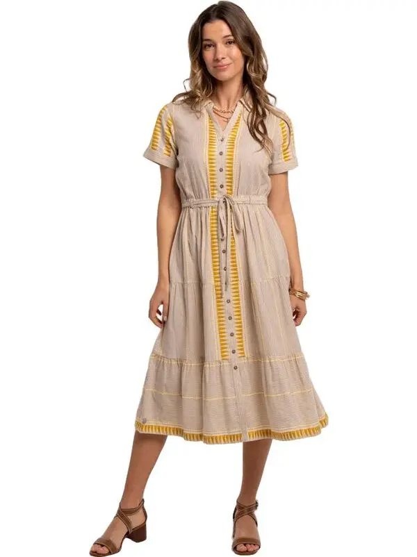 BRAKEBURN Palmira Midi Dress - Multi