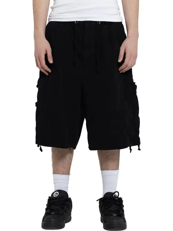 JADED LONDON Cargo Parachute Shorts - Black