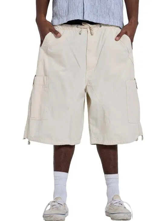 JADED LONDON Oversize Cargo Shorts - Ecru