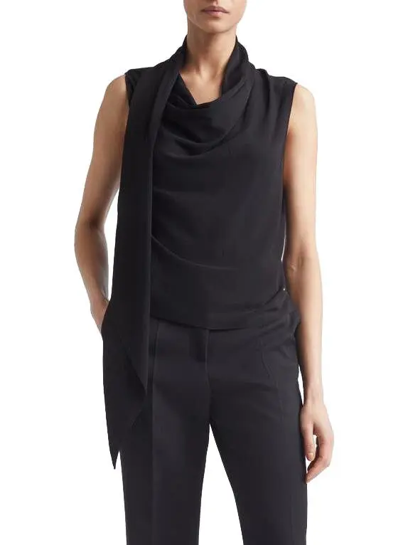 Altuzarra Sleeveless Cowl Neck Knit Top - Black