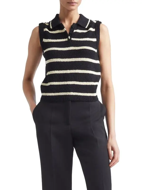 Altuzarra Striped Sweater Vest - Black