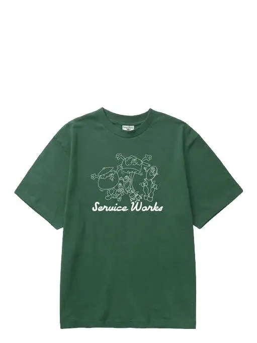 SERVICE WORKS Pots & Pans Graphic T-shirt - Forest