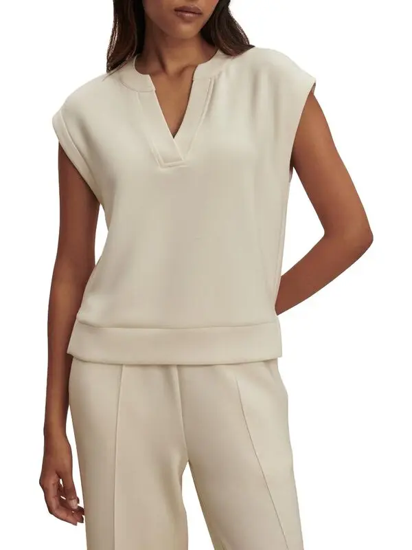 Varley Delphi V-neck Tank With Cap Sleeves - Pristine