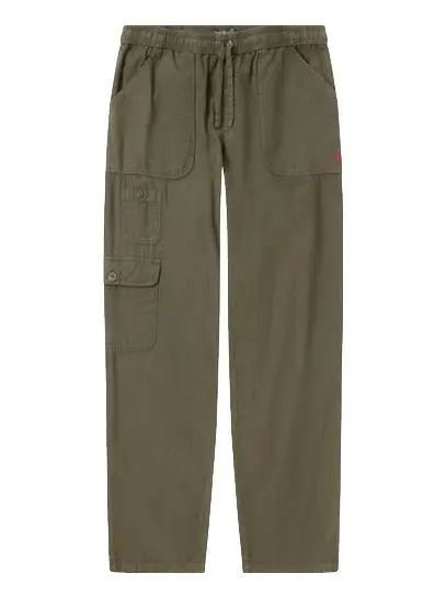 AMUNDSEN Traveller Linen Pants - Olive