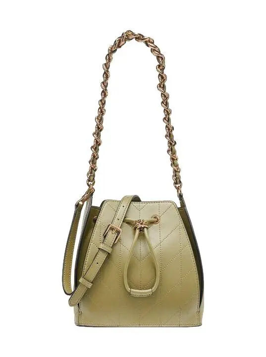 Karl Lagerfeld Paris Fantina Leather Crossbody Bag - Olive