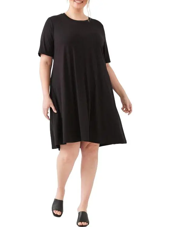 Karen Kane A-line Jersey Mini Dress - Black