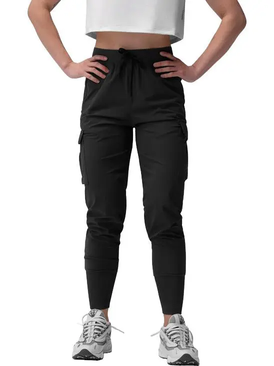 ASRV Tetra-lite Cargo High Rib Joggers - Black