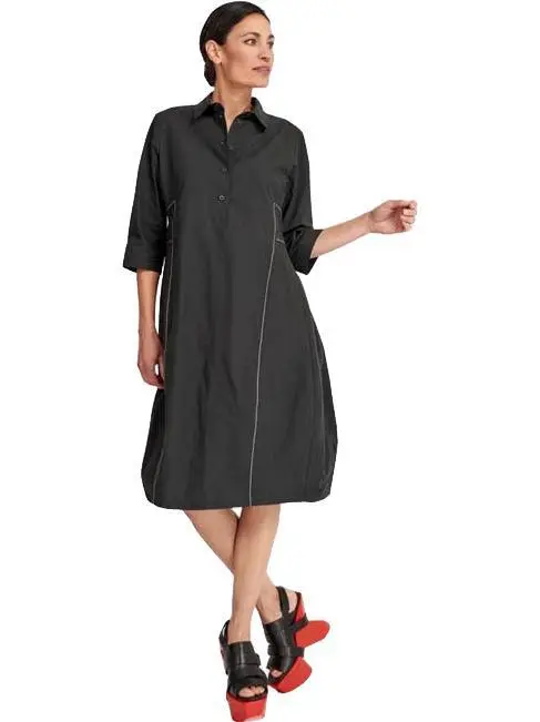 Alembika The Edit Cotton Shirtdress - Black